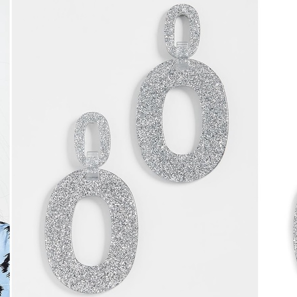 Simon Miller | Jewelry | Simon Miller S75 Oval Silver Glitter Earrings ...